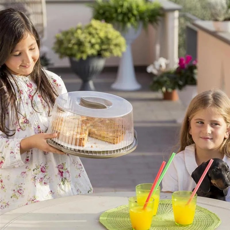 BAMA Servírovací otočný talíř s poklopem Barva: fialová