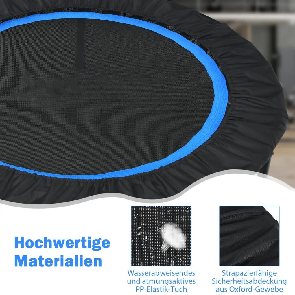 Costway Ø101 cm trampolína s odporovými pásy 2 mini trampolína s výškově
