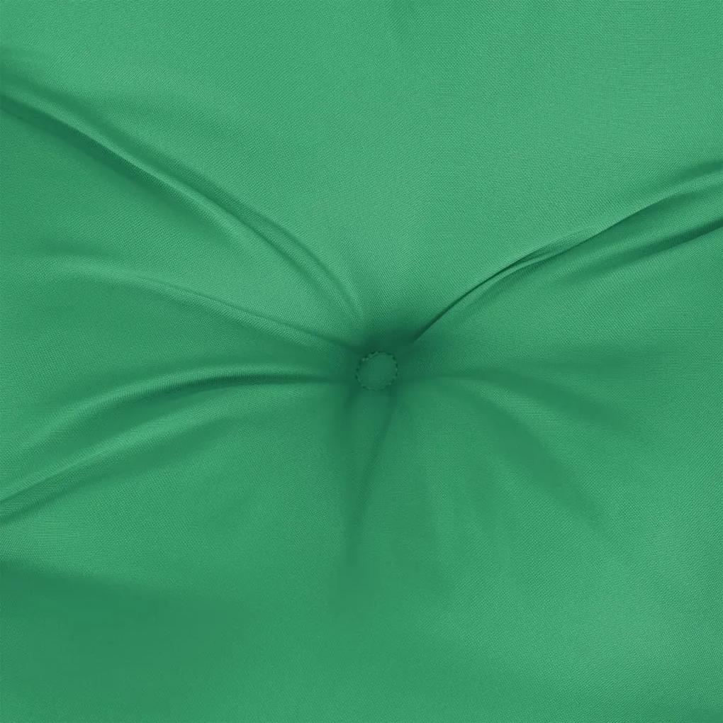 Kulatý sedák zelený Ø 60 x 11 cm oxfordská tkanina
