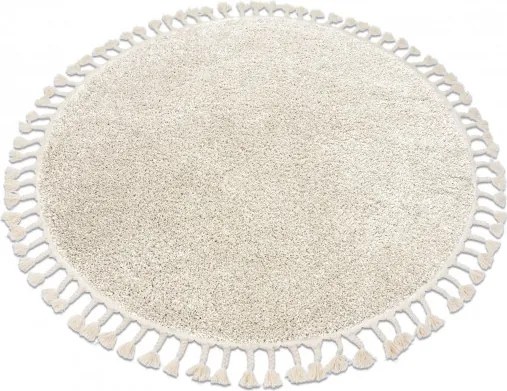 Kusový koberec Berber 9000 cream kruh, 120x120 (priemer) kruh, biela, obývacia izba, Dywany Łuszczów