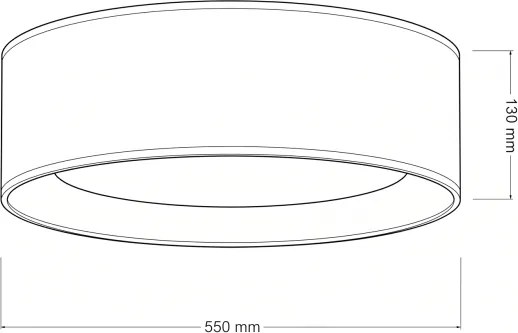 BRILAGI - LED Stm. sv. VELVET SM. 36W/230V 3000-6000K pr. 55 cm béžová WT + DO
