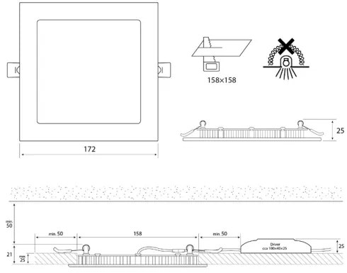 LED podhledové svítidlo McLED TORO S15 TS172-15W4000K-W-EN neutrální bílá ML-412.005.33.0
