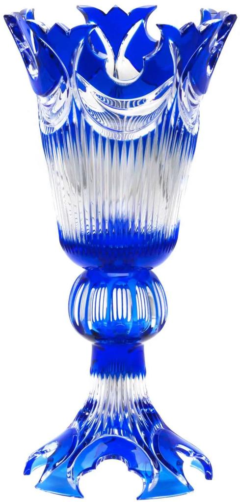Váza Diadem, barva modrá, výška 505 mm