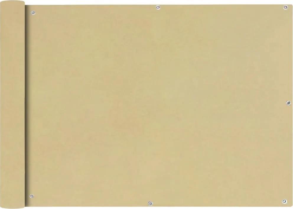 vidaXL Balkónová zástěna z oxfordské látky 75x400 cm [42328] Barva: Žlutá