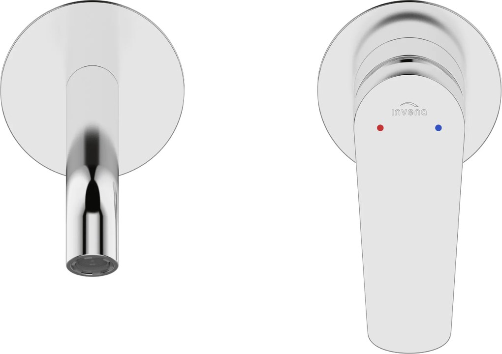 Invena Alonia, umyvadlová baterie pod omítku s I-box montážním systémem, chromová, INV-BP-70-U01-V