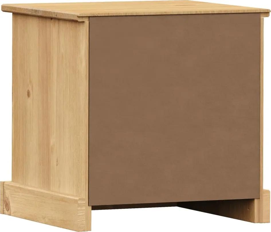 vidaXL Noční stolek VIGO 42 x 35 x 42 cm masivní borové dřevo [353157] Barva: Bílá