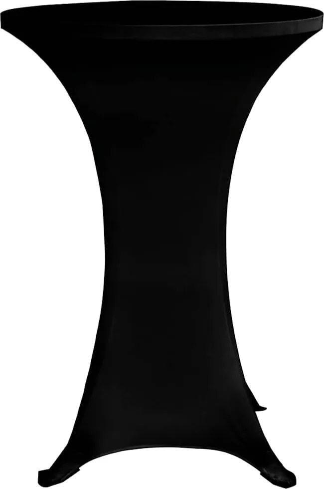 Návleky na koktejlový stůl Ø 60 cm černé strečové 4 ks 279071