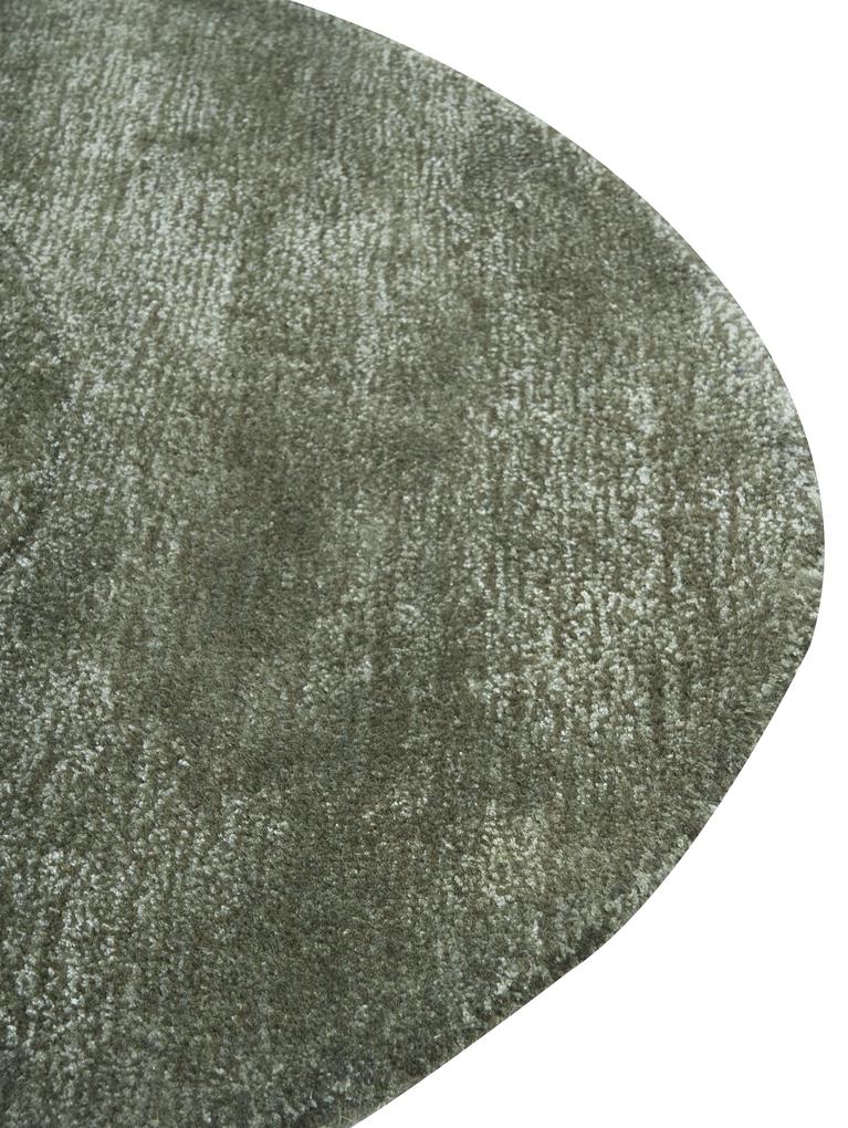 Viskózový koberec 160 x 230 cm zelený MASSO Beliani