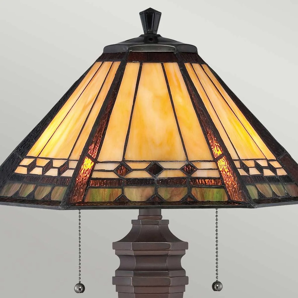 Elstead ARDEN-TL vitrážová lampa 60 cm 2x60W