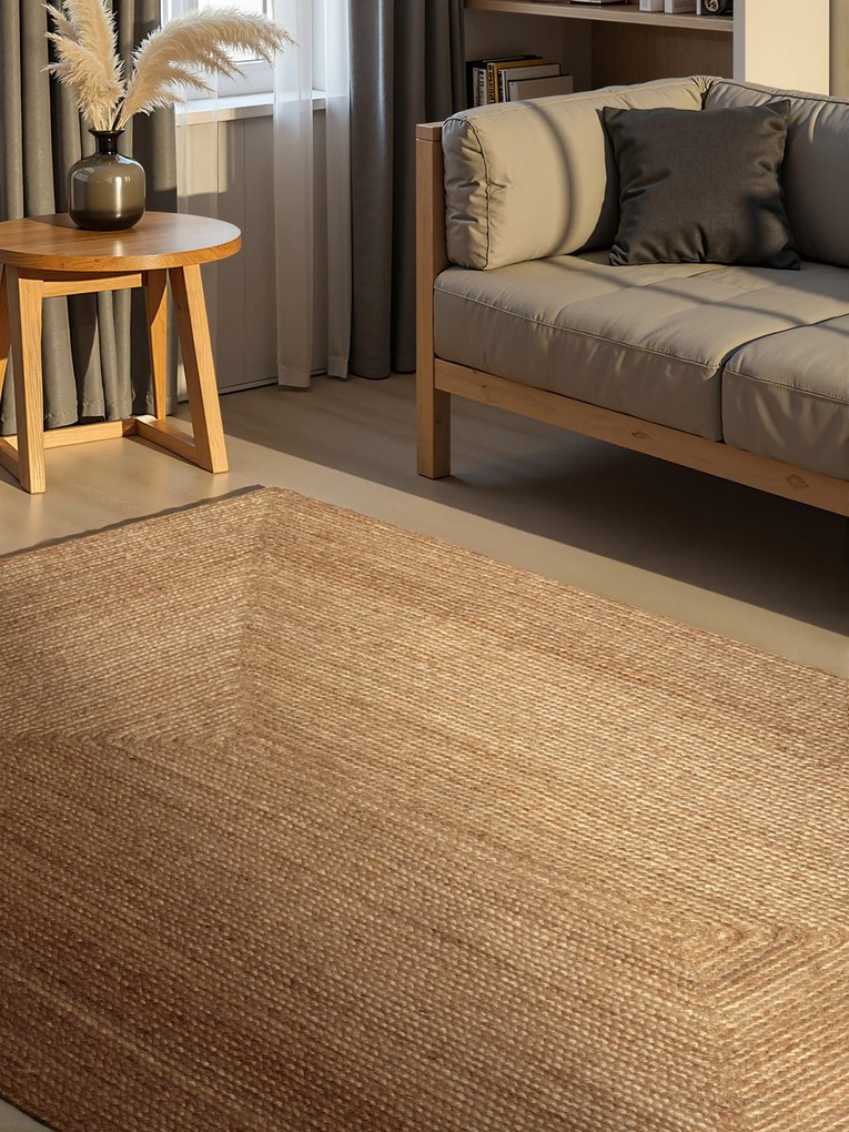 Hanse Home, Kusový koberec Juno 106223 Brown, 200x300, hnědá, chodba / předsíň