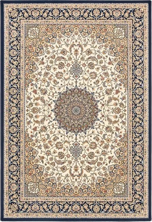 Kusový koberec Ragolle Da Vinci 57178 6434 krémový modrý Rozměr: 160x230 cm