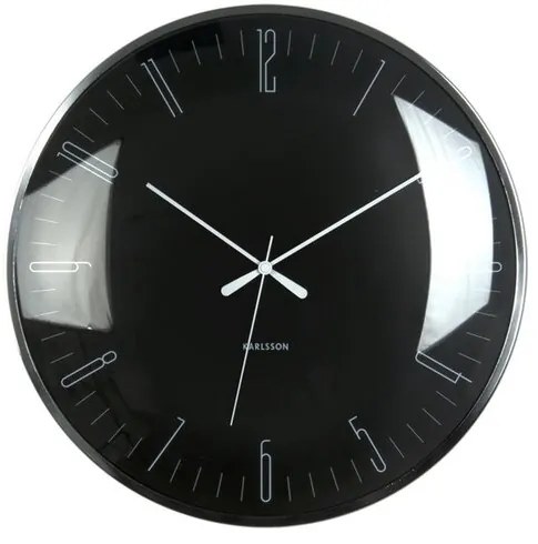 Karlsson 5623BK Designové nástěnné hodiny, 40 cm