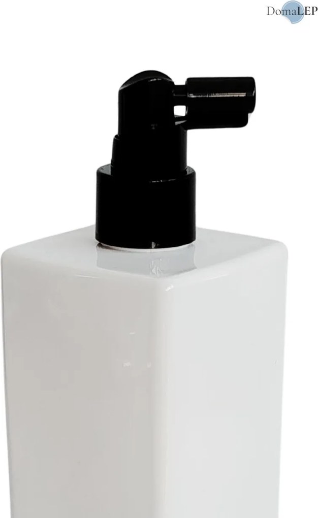 Dávkovač na mýdlo 500 ml bílý s černým sprejem LUNA