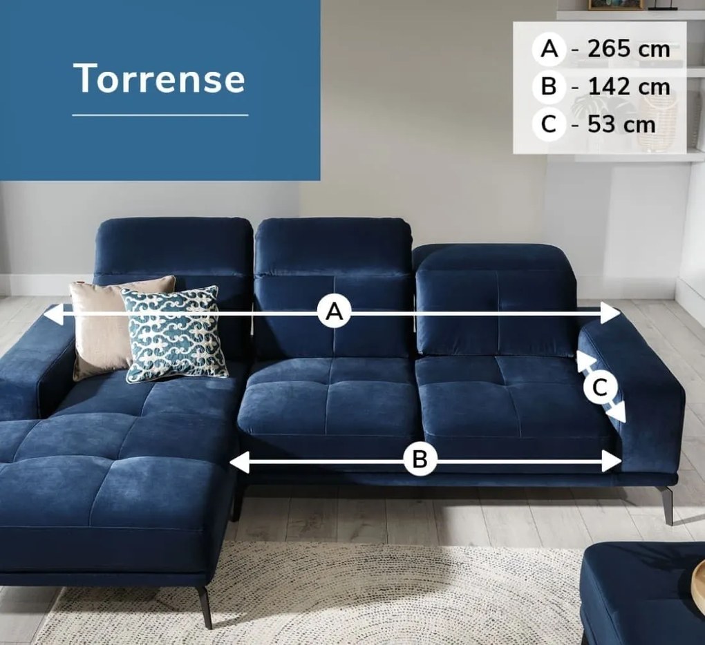 Rohová sedací souprava Torrense - Kronos 19 Varianta: Pravá