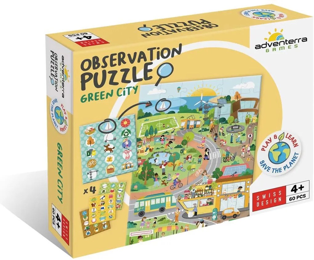 Adventerra games vzdělávací eko puzzle ekkologické město