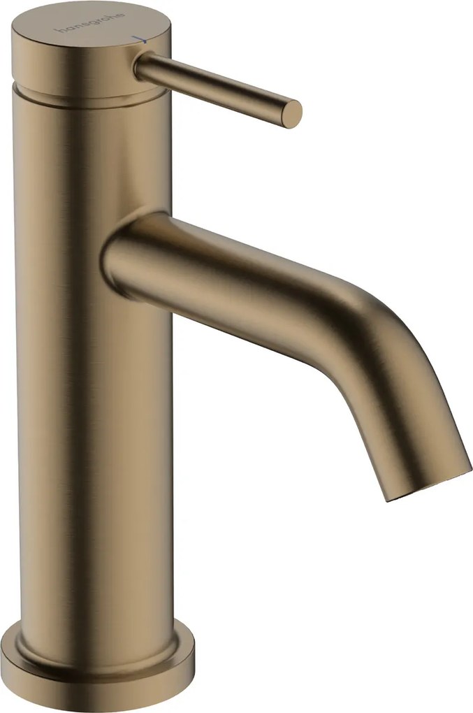 Hansgrohe Tecturis S, stojánkový ventil 80 EcoSmart+ na studenou vodu bez odtokové soupravy, kartáčovaný bronz, HAN-73313140