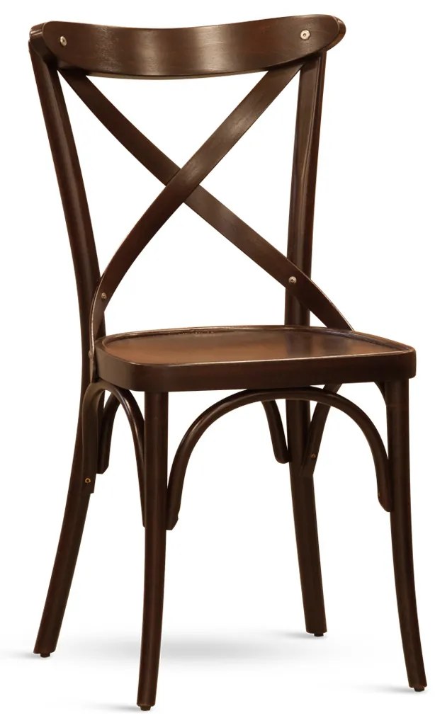 Stima Židle CROSS 1327 ohýbané dřevo Odstíny: Sytě Tmavě Hnědá