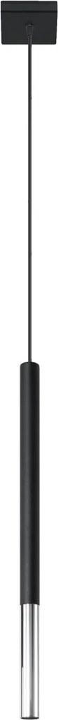 Sollux Lighting Závěsné svítidlo MOZAICA 1 černé/chromové