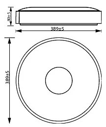 Philips - LED Stmívatelné stropní svítidlo COINER LED/24W/230V 2700K černá