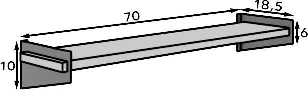 ADRK Furniture Pólka Ivi