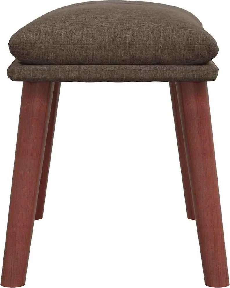 Podnožka taupe 45 x 29,5 x 35 cm textil 341466