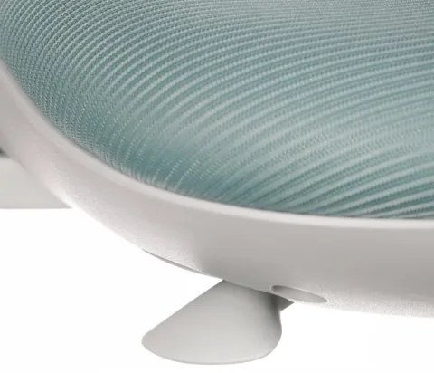 Dětská židle modrá síťovina bílý kříž podpěrka nohou KA-C806 BLUE