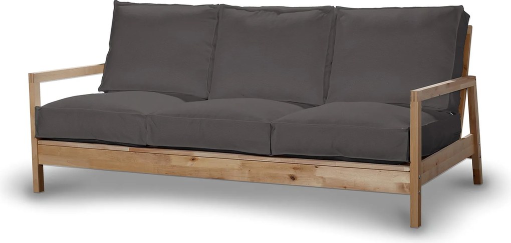 Potah na pohovku IKEA  Lillberg 3-místná nerozkládací barva hnědá látka sametová