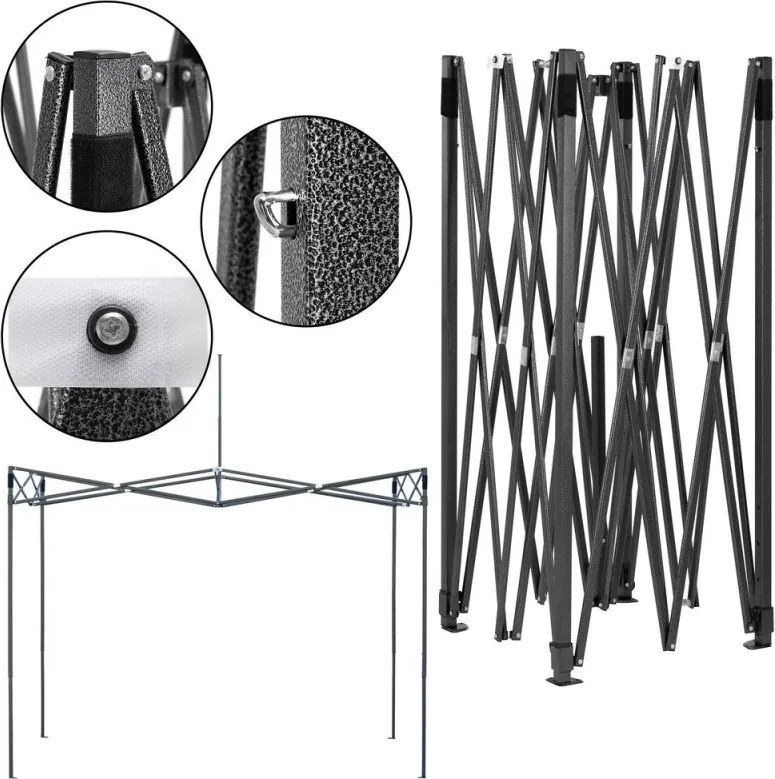 GP0002 ZAHRADNÍ STAN 3 X 3 M TMAVĚ MODRÝ