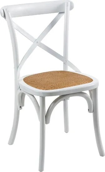 Bílá židle z jilmového dřeva Santiago Pons Iago