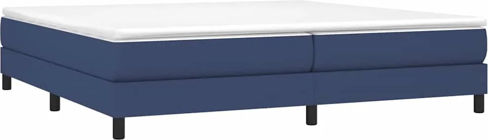 Box spring postel s matrací modrá 200x200 cm textil 3144107