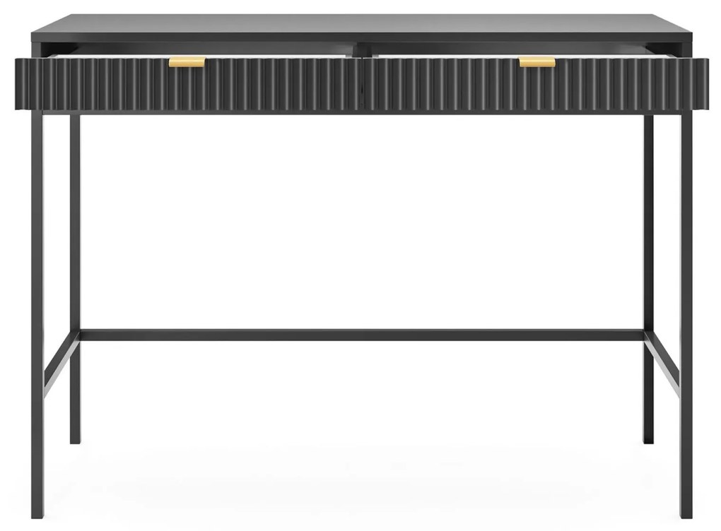 Toaletní stolek Nova 104 cm černý/černý rám