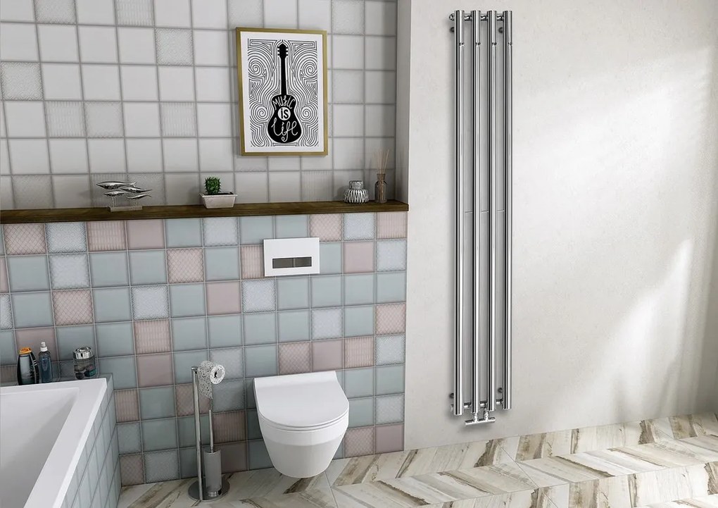 Sapho Sapho, PILON topné těleso 270x1800mm, se 4 háčky, chrom, IZ120T