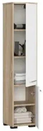 Koupelnová skříňka FIN 2D - dub sonoma/bílá