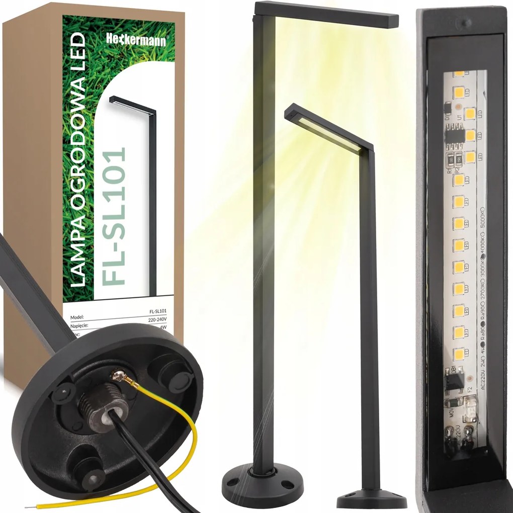 Led Zahradní Lampa Stojící Venkovní Sloupek 60 CM