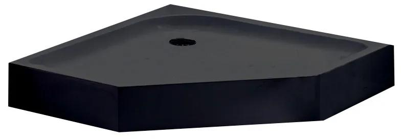 BPS-koupelny Pětiúhelníková sprchová vanička HYD-PSV-SXL07C 100x100 černá