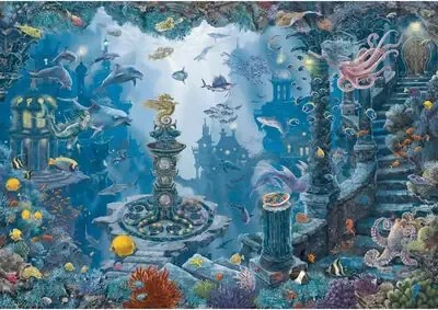 Ravensburger Exit KIDS Puzzle Potopená Atlantida / 368 dílků / od 9 le