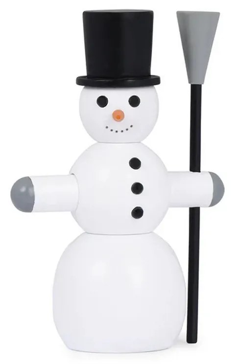 Vánoční dřevěná figurka Snowman Small Novoform