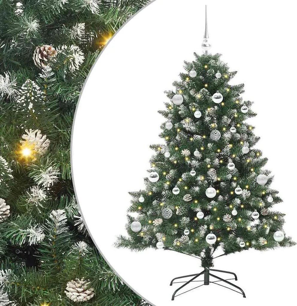 Umělý vánoční stromeček Zelená 150 cm PVC, plast a ocel 3395226