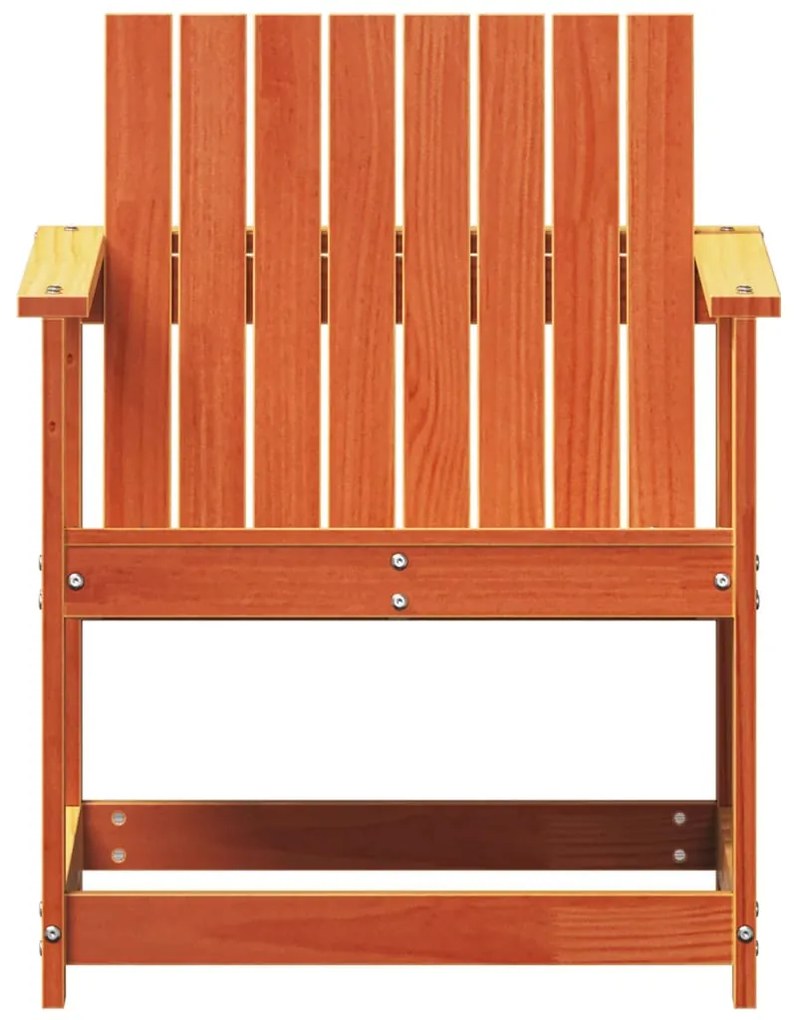 Zahradní židle voskově hnědá 62 x 56 x 77 cm masivní borovice - Default Title