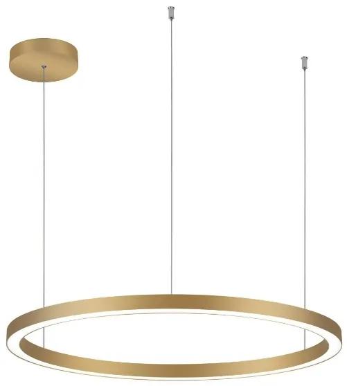 Palnas Dara, Závěsné designové led svitidlo Barva: Zlatá, Velikost: 118cm, Konfigurace: Dálkové ovládání