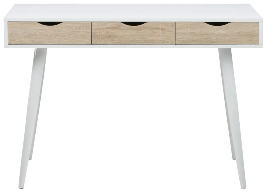 Designový psací stůl Nature 110 cm bílý dub