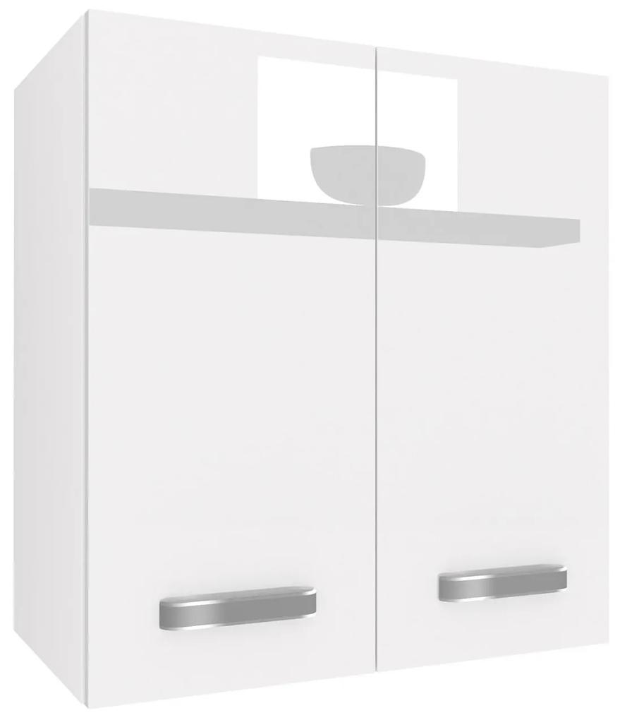 Kuchyňská skříňka Belini horní 60 cm bílý lesk  INF SG2-60/2/WT/W/0/F