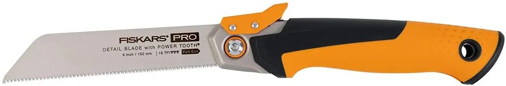 FISKARS PowerTooth™ Skládací vytahovací pila, 150 mm, 19 zubů / palec 1062932