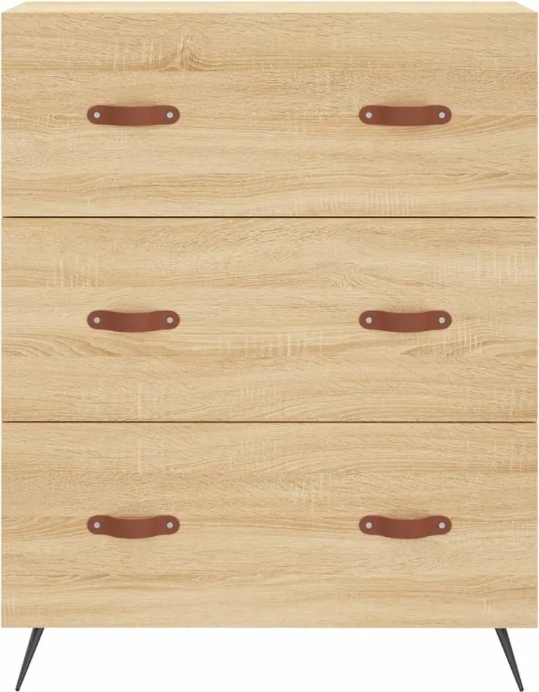 Skříň highboard dub sonoma 69,5 x 34 x 180 cm kompozitní dřevo 3199724