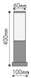 ACA Lighting Zahradní svítidlo LOOP BT1003BH045 max. 40W/E27/IP45