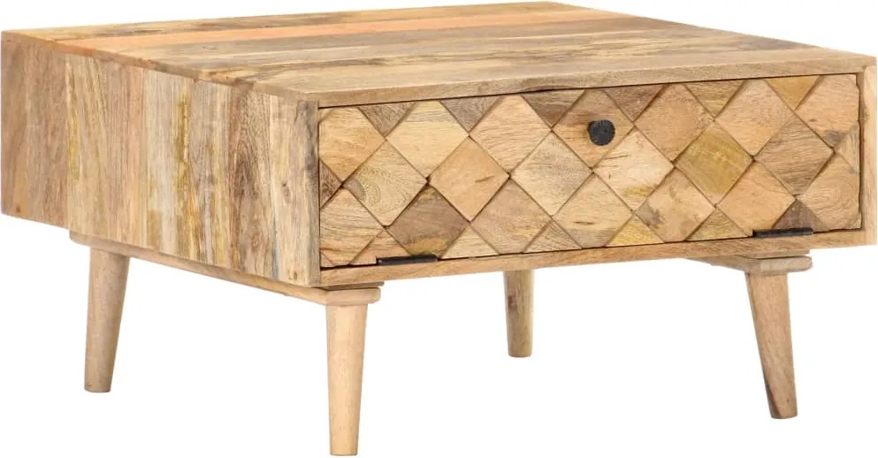 Konferenční stolek Republic - masivní mangovníkové dřevo | 68x68x38 cm
