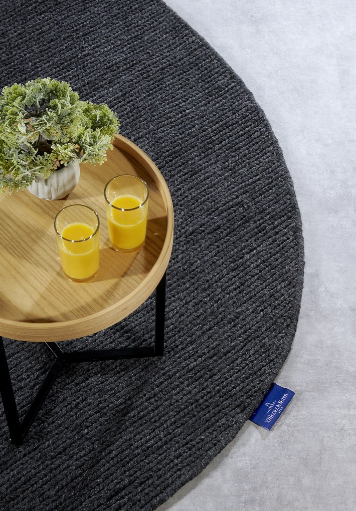 Villeroy & Boch Kusový koberec 106051 Anthracite ovál, 160x230 ovál, šedá, ložnice