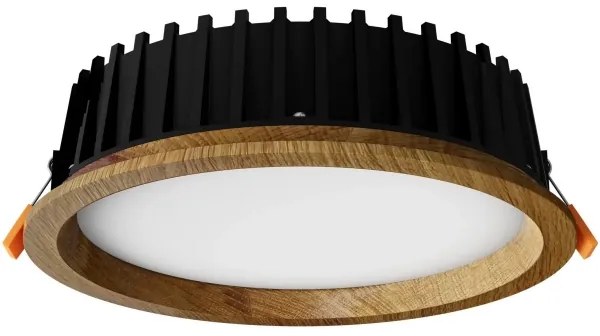 APLED - LED Podhledové RONDO WOODLINE LED/12W/230V 4000K pr. 20 cm dub masiv