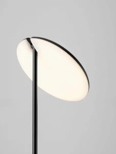 LED stmívatelná černá stojací lampa Notos