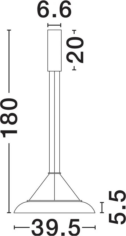 Matně bílé hliníkové LED závěsné svítidlo se stínidlem z akrylového skla ø 40 cm Mantle – Nova Luce